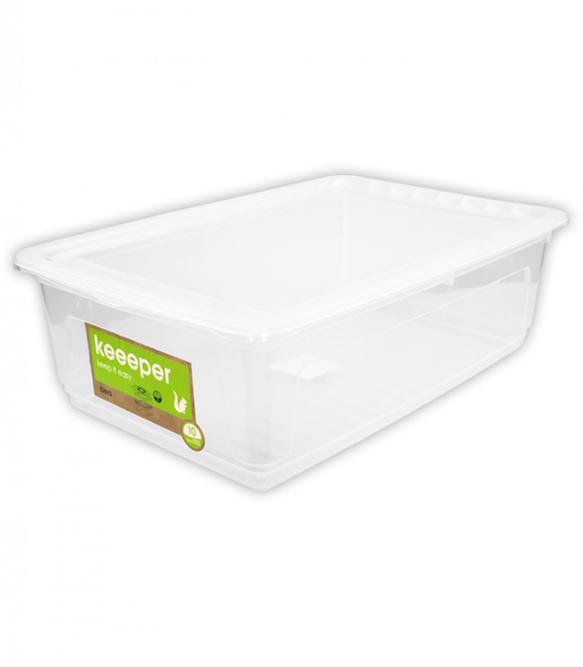 Basixx műanyag tároló doboz 30 l, átlátszó, 59x39x18 cm Basixx műanyag tároló doboz 30 l, átlátszó, 59x39x18 cm